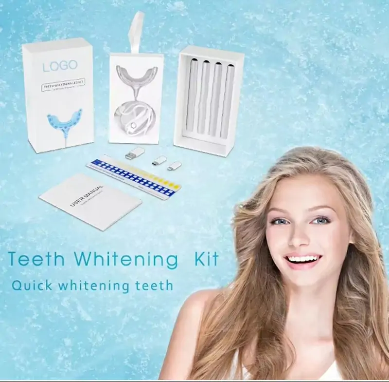 Home Use Electric Led Wireless Blue Light Whitening Teeth Kit-SGROW