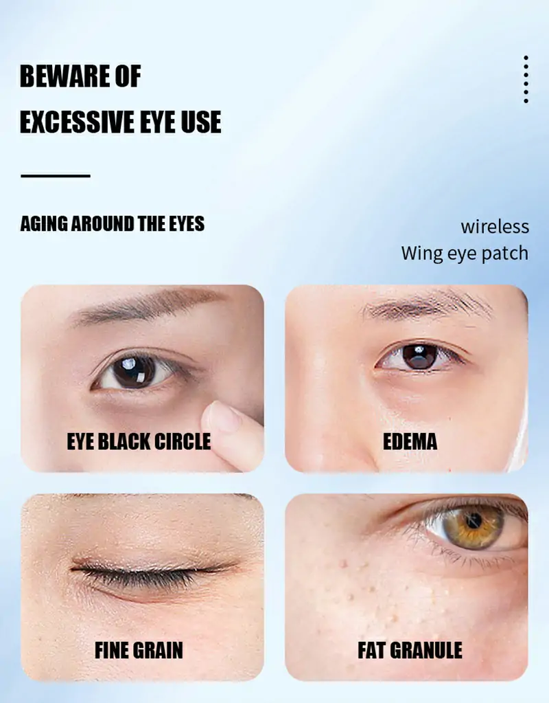 Electric EMS Vibrating Red Light Therapy Eyebag Removal Device-SGROW