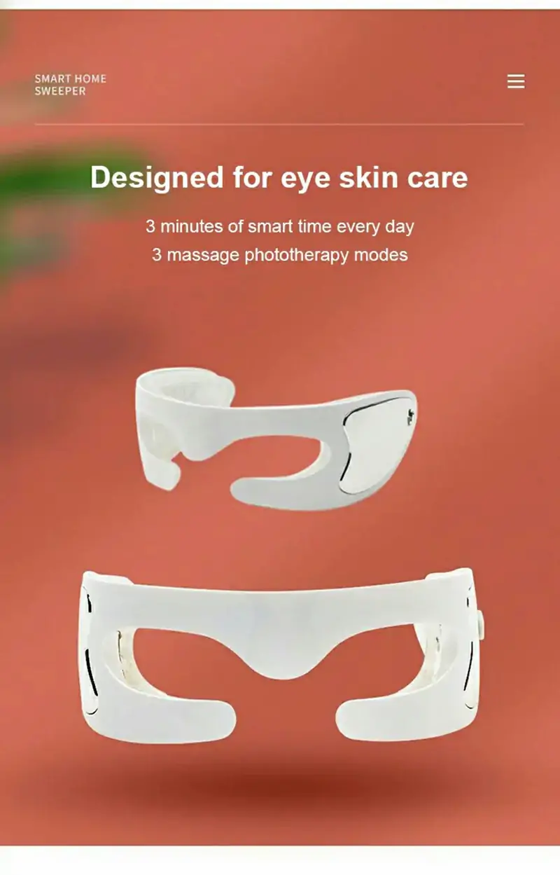 Eye Vibration Wrinkle Removal Led Red Light Therapy Eye Device-SGROW